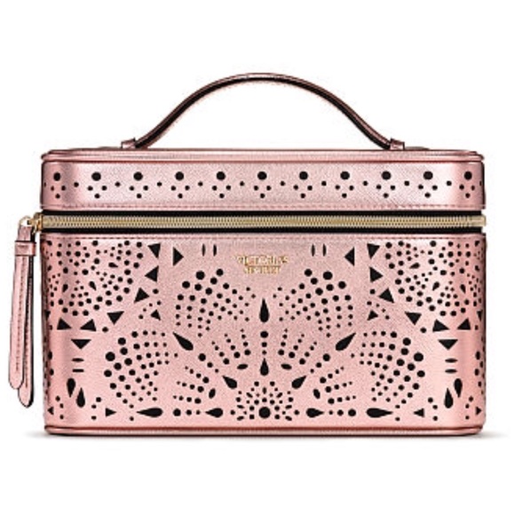 Victoria's Secret | Bags | Victoria Secret Laser Cut Runway Vanity Rose ...